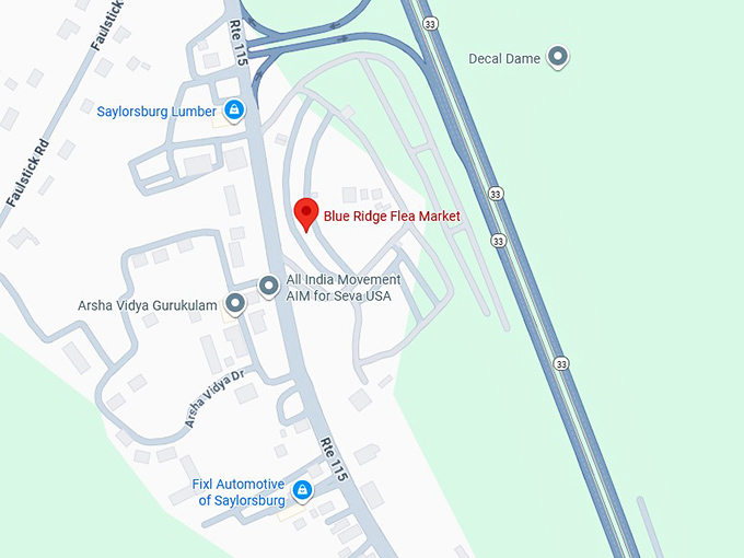 16. blue ridge flea market map