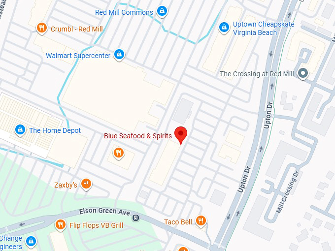 16. blue seafood & spirits map