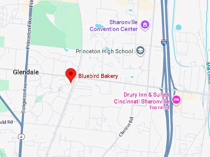 16. bluebird bakery map
