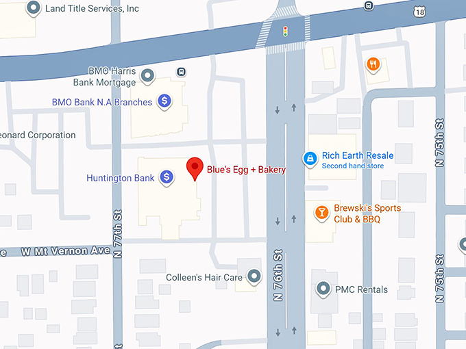 16. blue's egg + bakery map