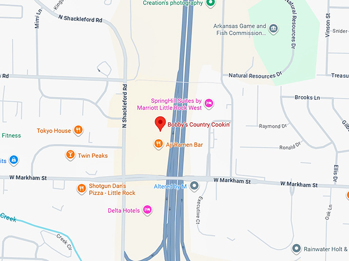 16. bobby&rsquo;s country cookin&rsquo; map