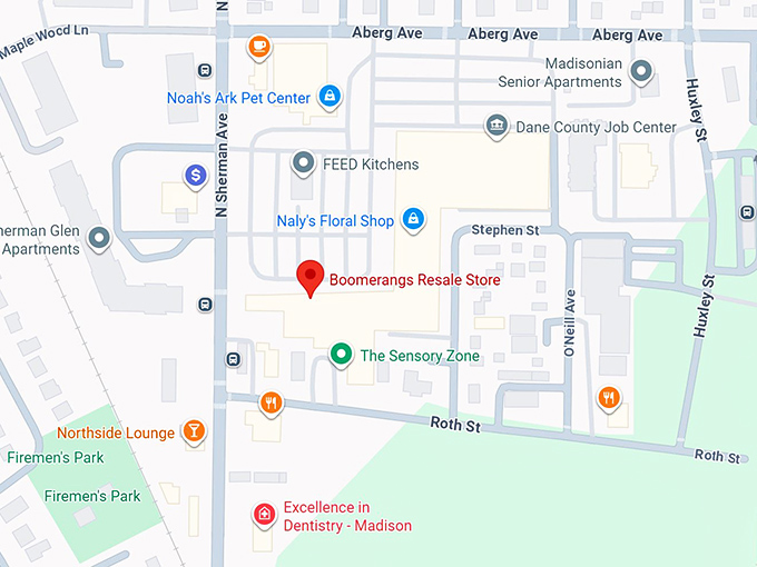 16. boomerangs resale store map