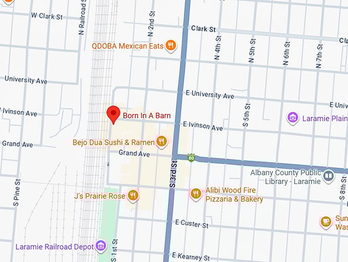 16. born in a barn map