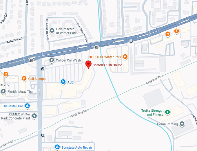 16. boston's fish house map