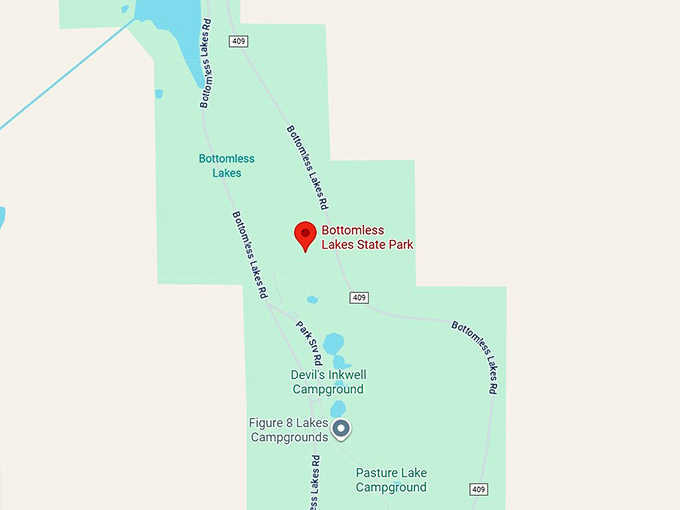 16. bottomless lakes state park map