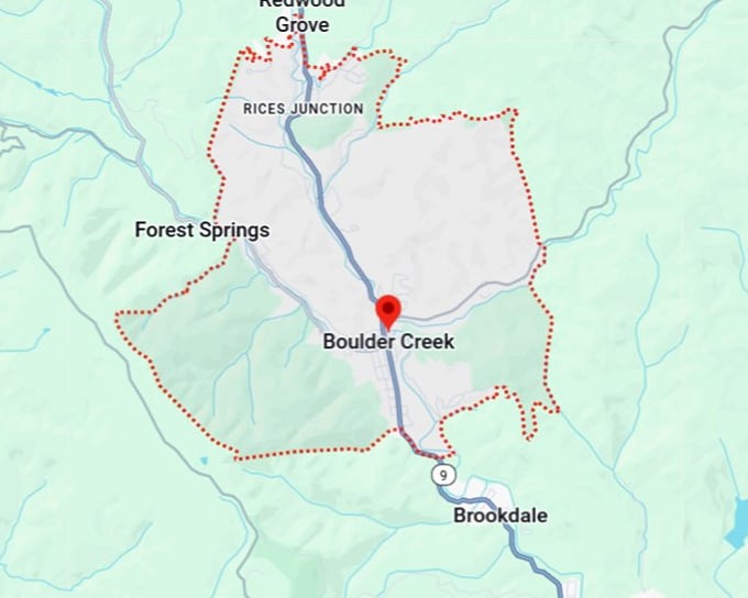 16. boulder creek map