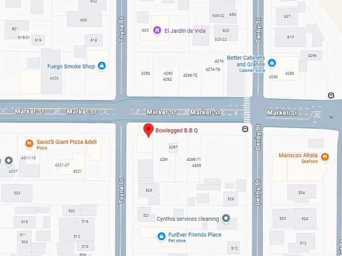 16. bowlegged b.b.q map