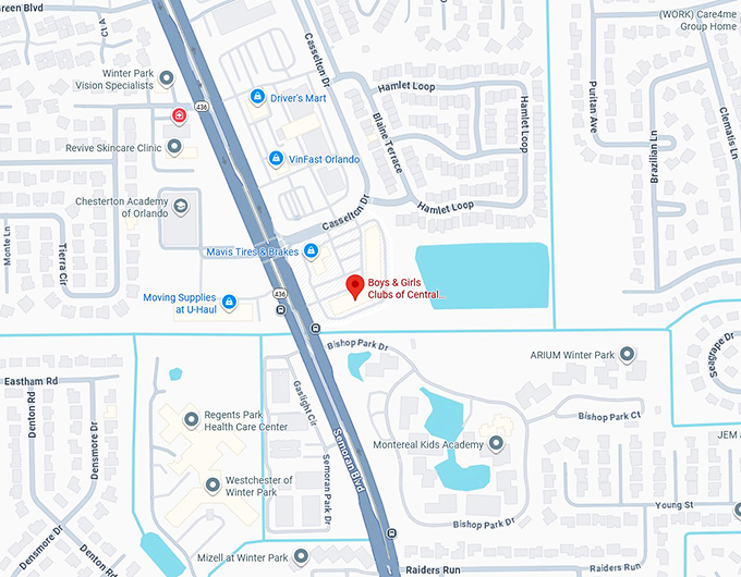 16. boys & girls clubs of central florida thrift store map