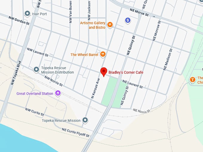 16. bradley's corner cafe map