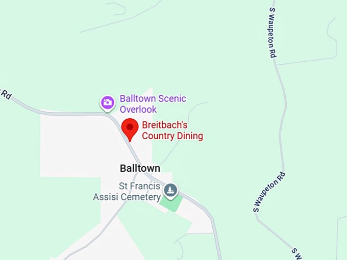 16. breitbach's country dining map