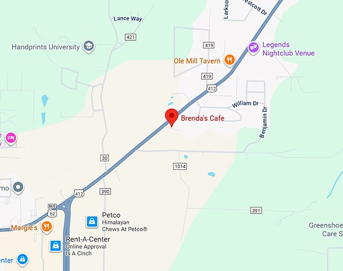 16. brenda's cafe map