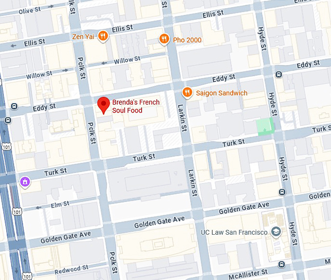 16. brenda&rsquo;s french soul food map