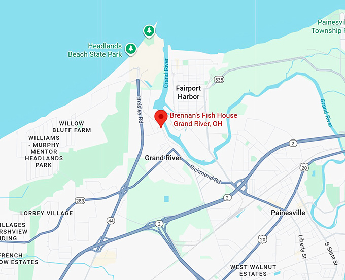 16. brennan's fish house map