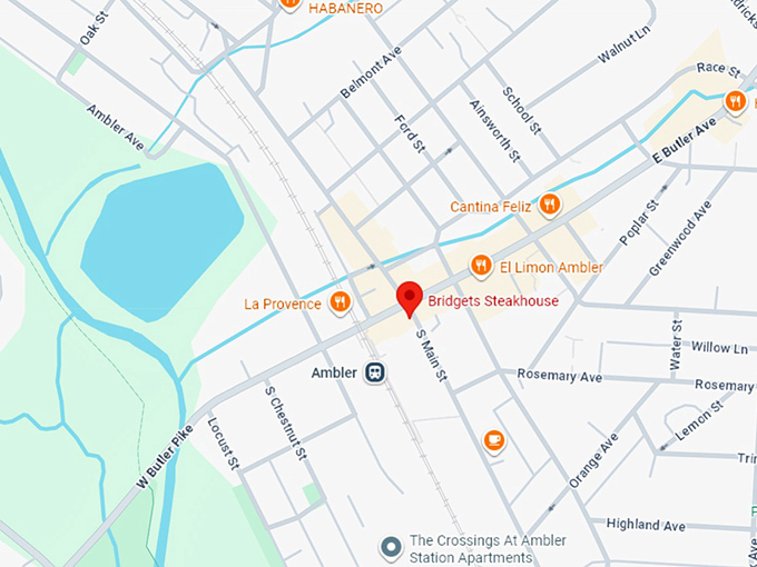 16. bridgets steakhouse map