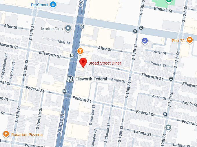 16. broad street diner map