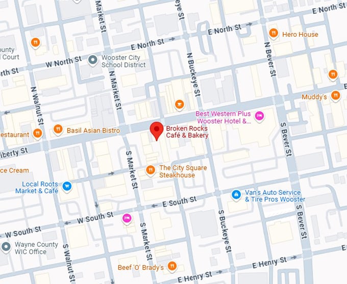 16. broken rocks cafe & bakery map