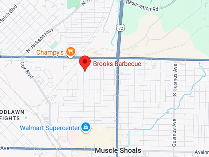 16. brooks barbecue map
