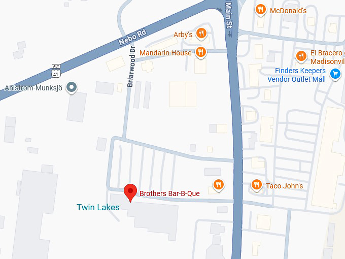 16. brothers bar b que map