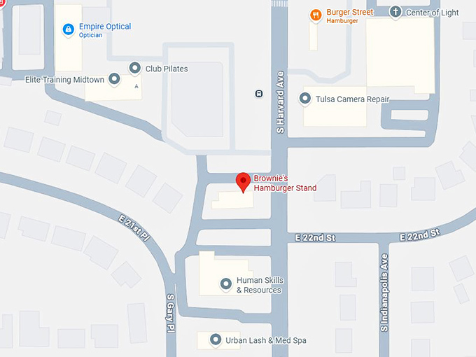 16. brownie's hamburger stand map