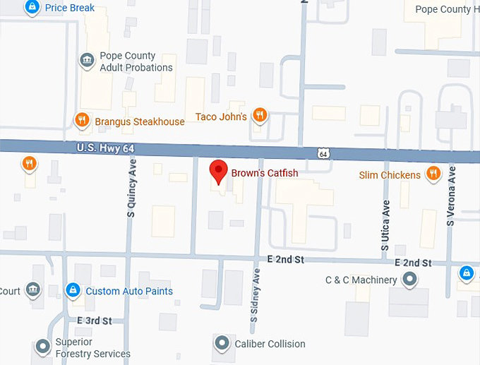 16. brown's catfish map