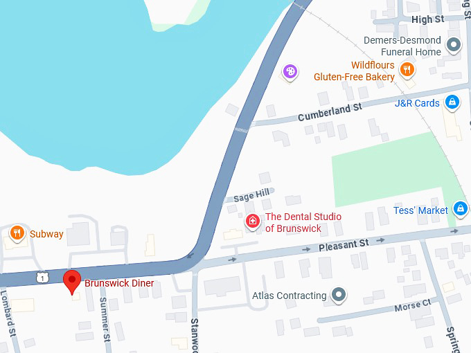 16. brunswick diner map