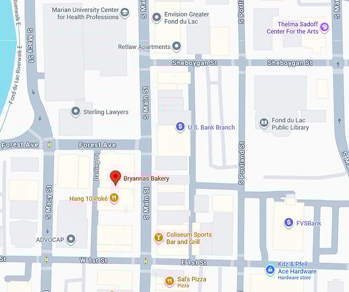 16. bryannas bakery map