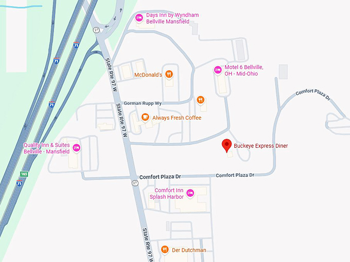 16. buckeye express diner map
