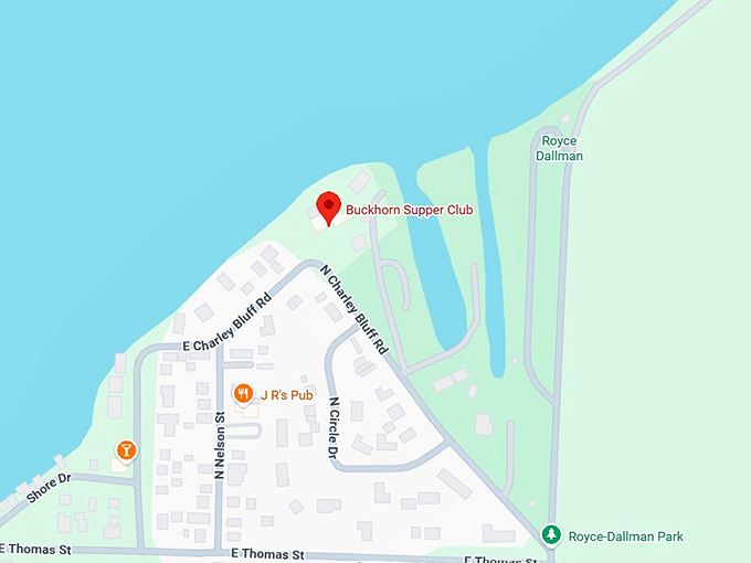 16. buckhorn supper club map