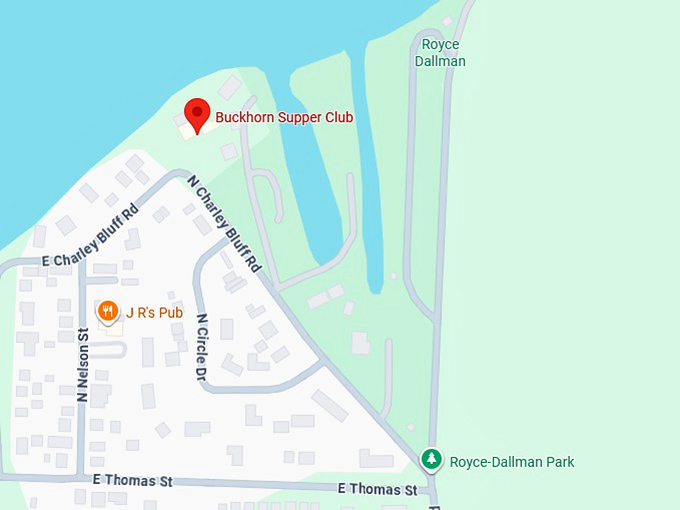 16. buckhorn supper club map