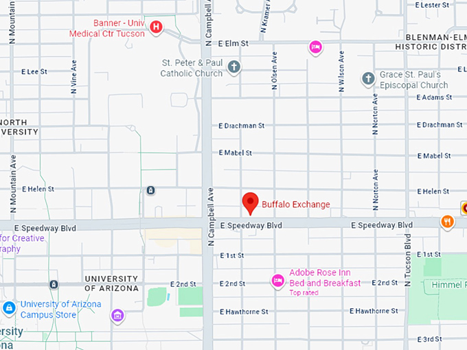 16. buffalo exchange map