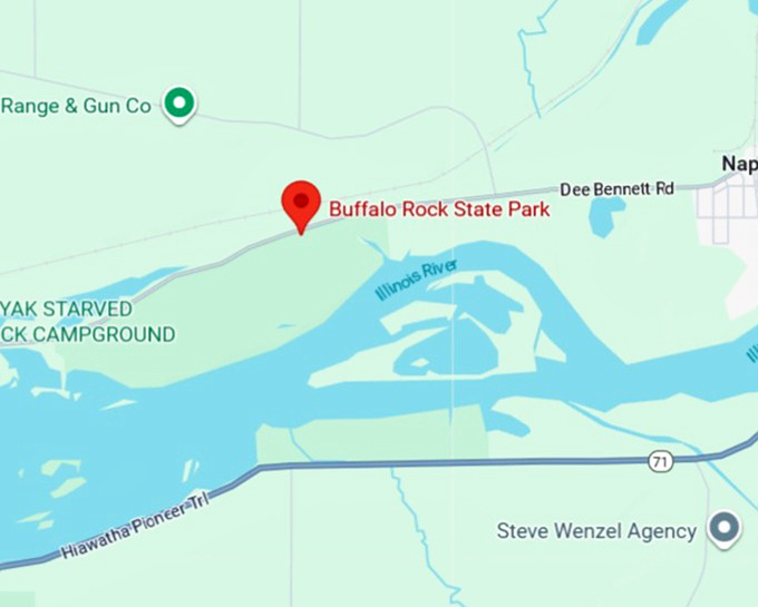 16. buffalo rock state park map