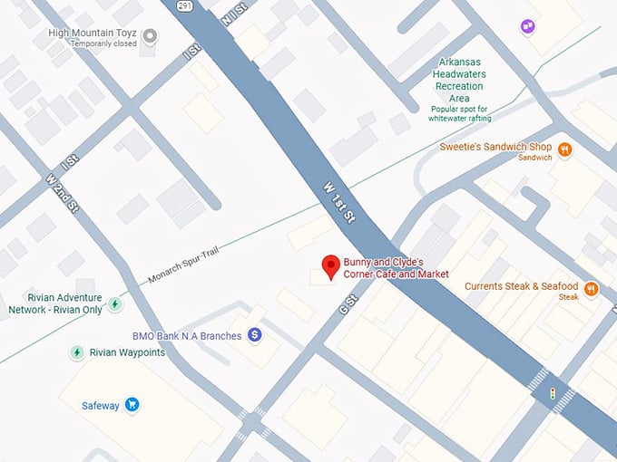 16. bunny & clyde’s corner café map