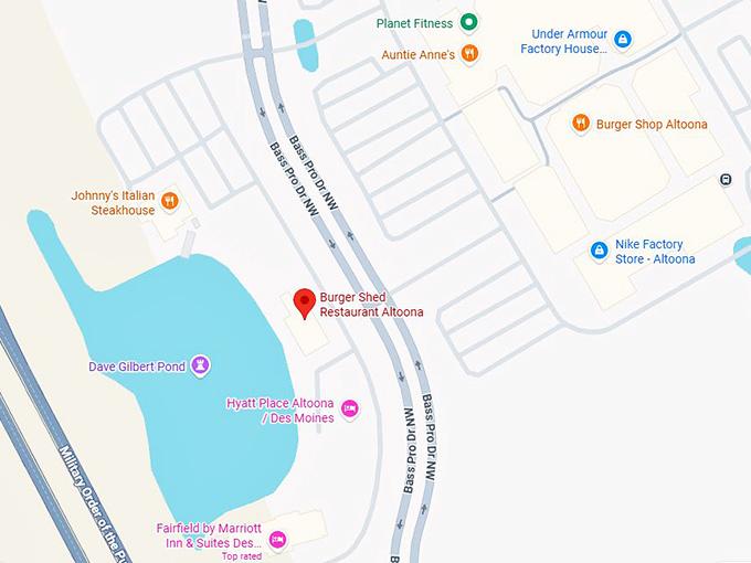 16. burger shed restaurant altoona map