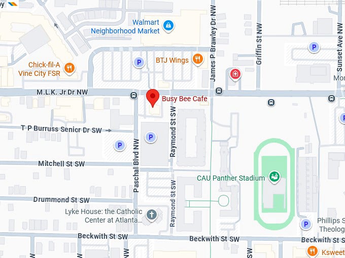 16. busy bee caf&eacute; map