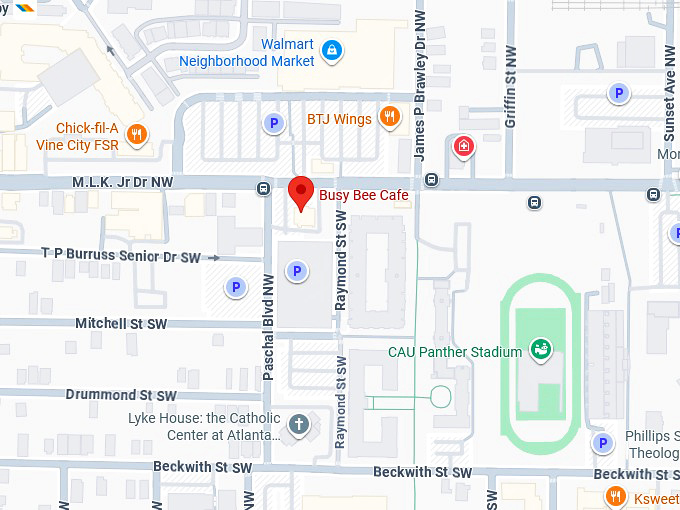 16. busy bee caf&eacute; map