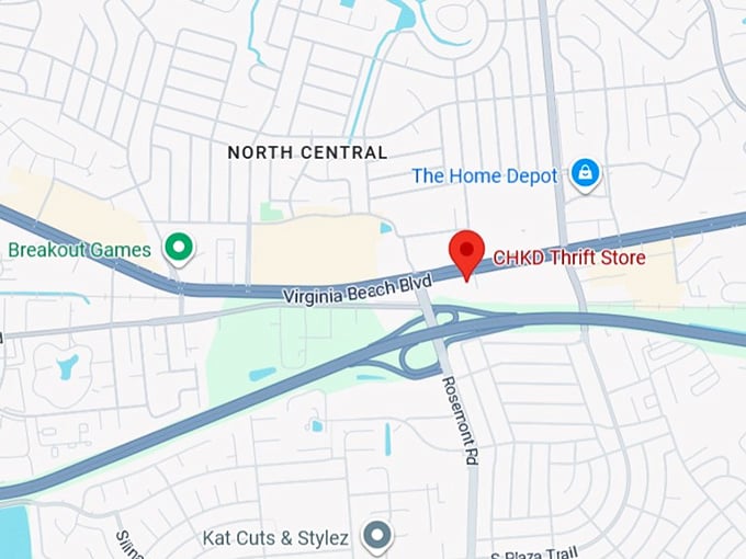 16. chkd thrift store 3605 virginia beach blvd map