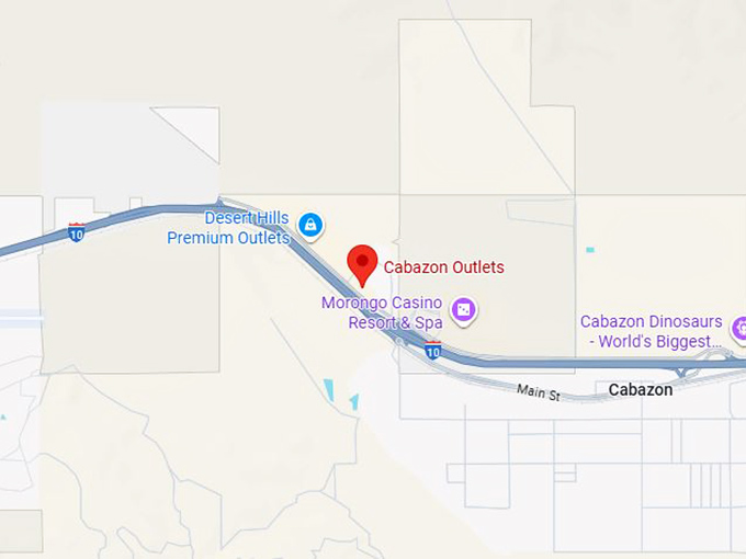 16. cabazon outlets (48750 seminole dr ste 100) map