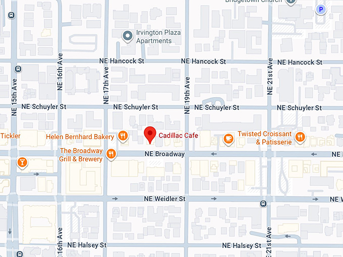 16. cadillac caf&eacute; map