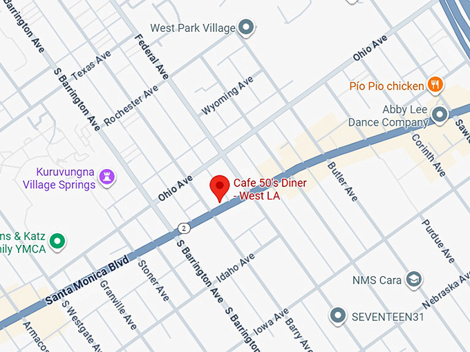 16. café 50&rsquo;s map