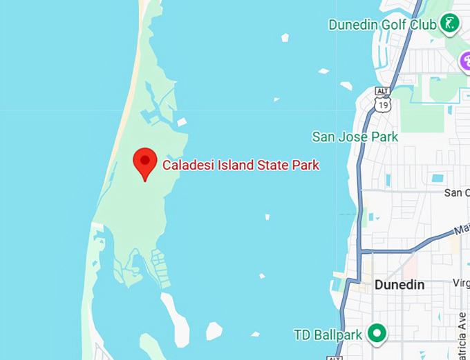 16. caladesi island state park map