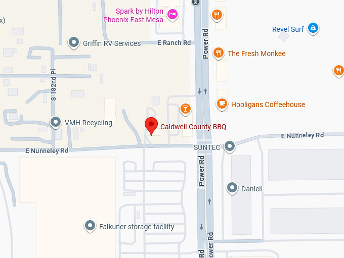 caldwell county bbq map