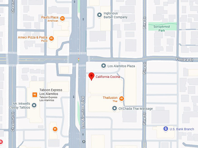 16. california cocina map