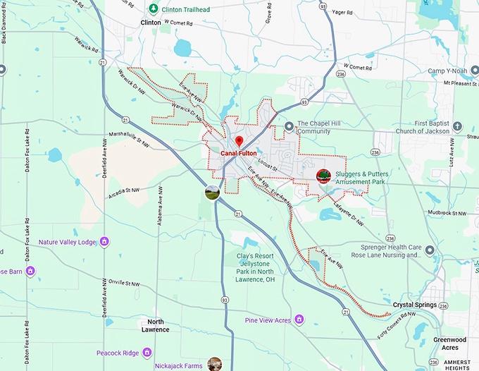 16. canal fulton map