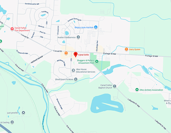 16. canal grille map