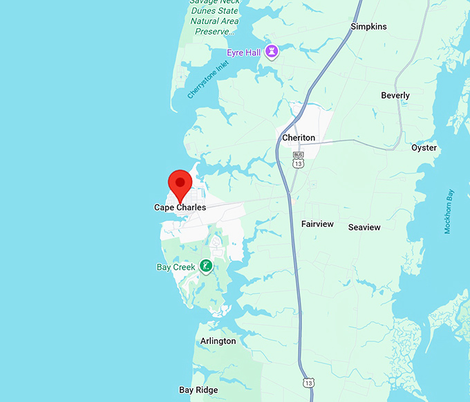 16. cape charles map