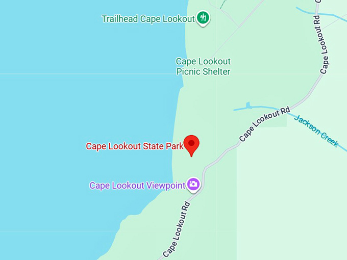 16. cape lookout state park map