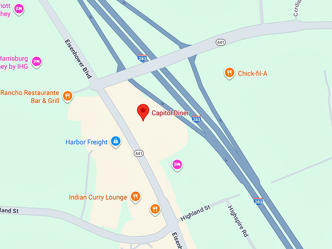 capitol diner map