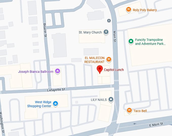 16. capitol lunch map