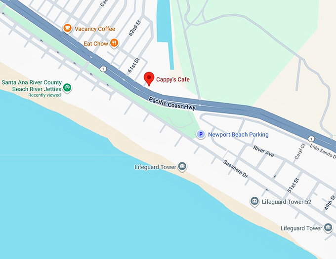 16. cappy&rsquo;s caf&eacute; map