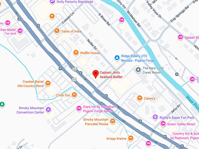 16. captain jim's seafood buffet map